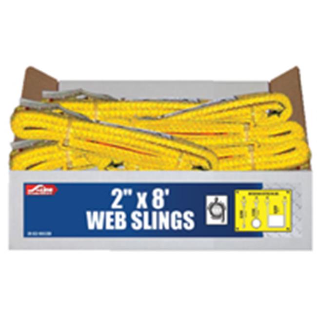 S-Line 20-EE2-9802X8 2Ply Twisted Poly Sling 2 In. x 8 Ft. - Walmart.com