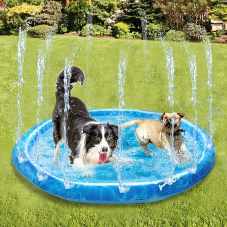 IBAOLEA Splash Pad,Splash Pad for Dogs Outdoor Water Toy Inflatable ...