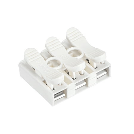 Spring Wire Connectors Quick Connector Press Type Terminal Block 3 Ways ...