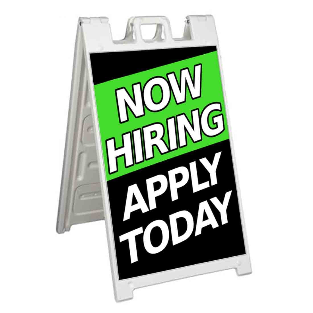 Now Hiring Apply Today (24" X 36") Standard A-Frame Signicade, Includes ...