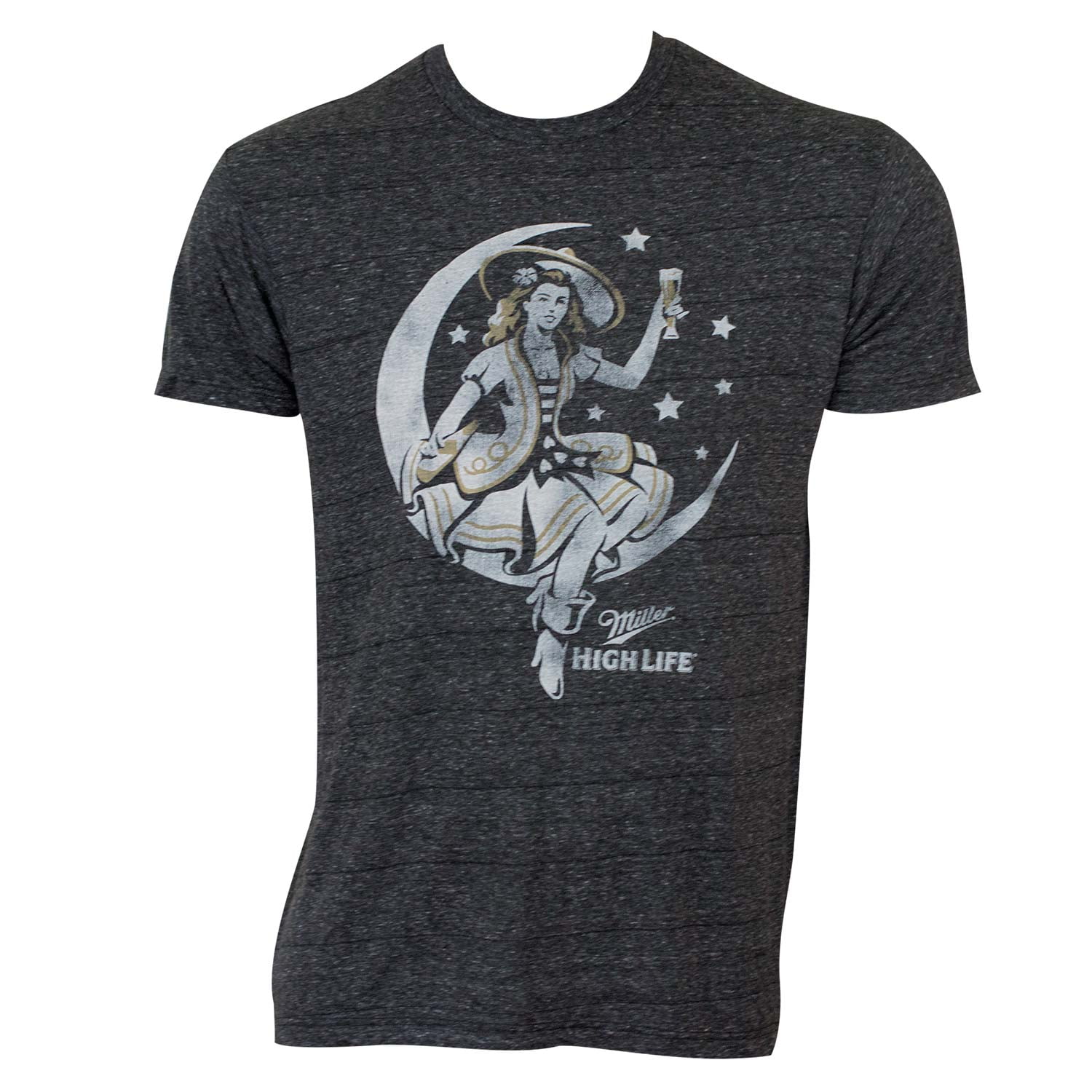 Miller High Life Moon Lady Tee Shirt - Walmart.com