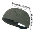 Breathable No-Show Docker Cap, Quick-Dry Mesh Lined Skull Cap ...