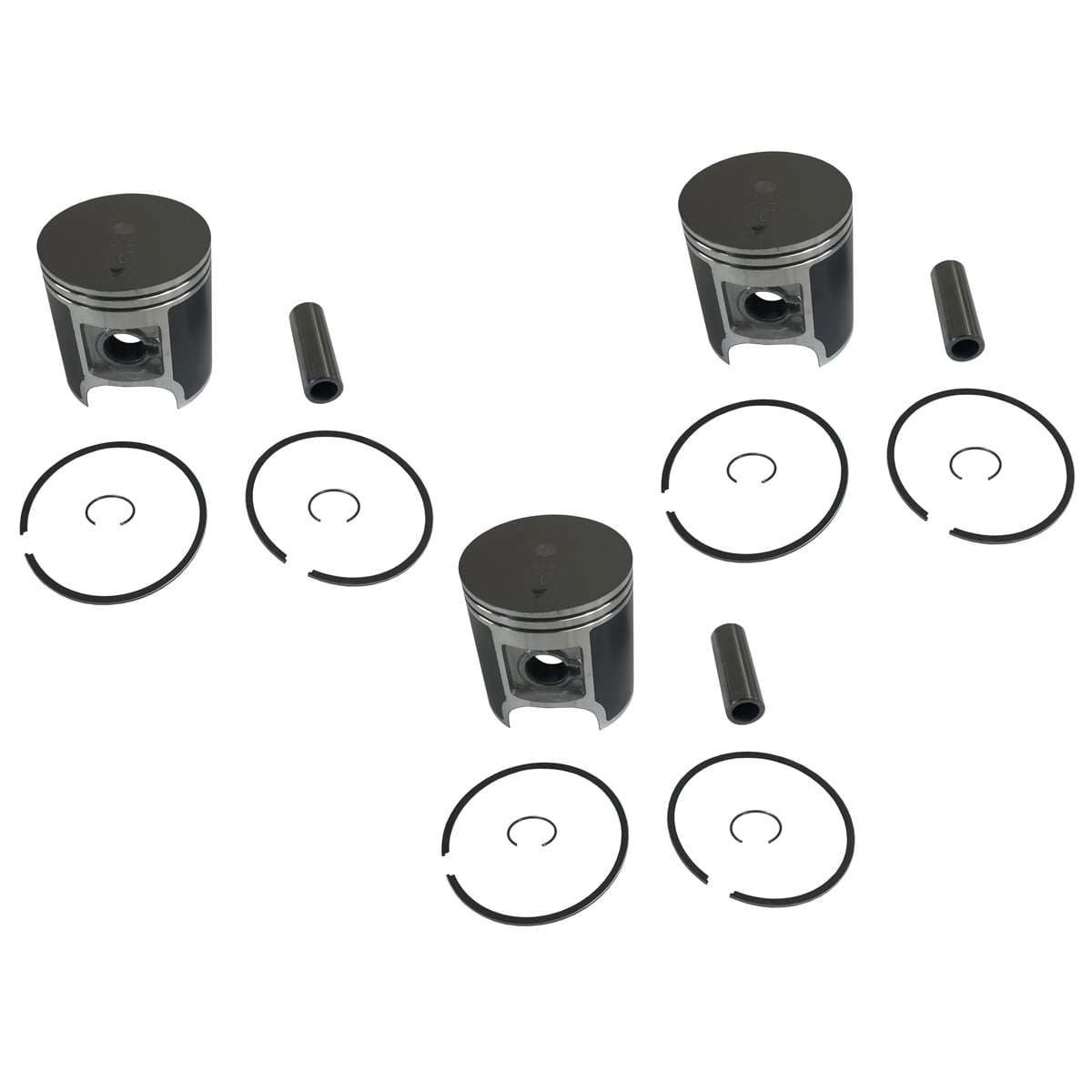 SPI, 09-714, 3 Piston Kits for Polaris fits 1992-1994 XLT 580 ...