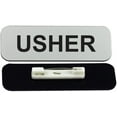 Usher Name Tag - Pack of 3 (Brushed Silver) - Walmart.com