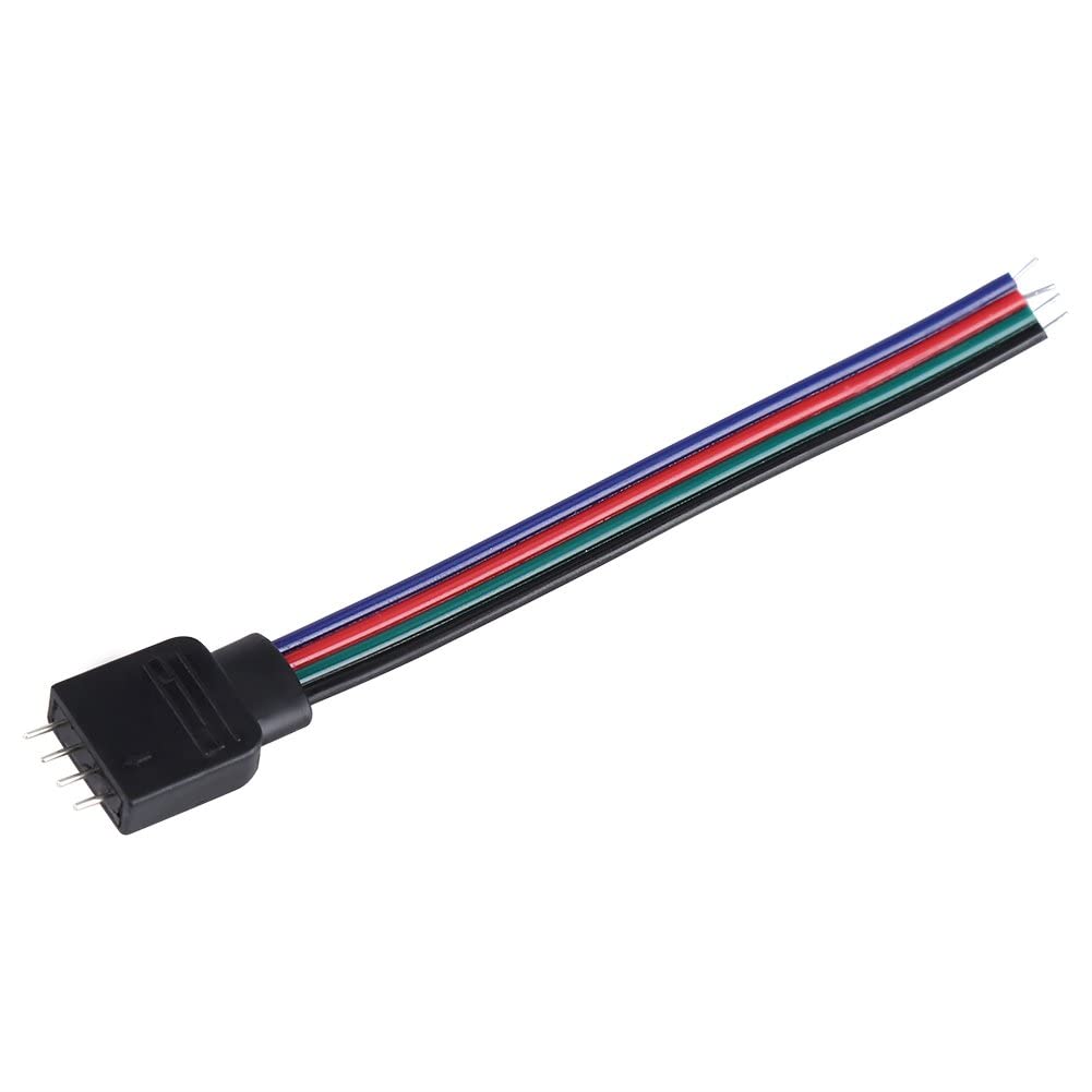 fuzhong-20Pcs 4 Pin Cable Connector Wires for 5050/3528/3014 RGB Led ...