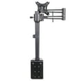 Alera AdaptivErgo Pole-Mounted Monitor Arm, Single Monitor up to 30 ...