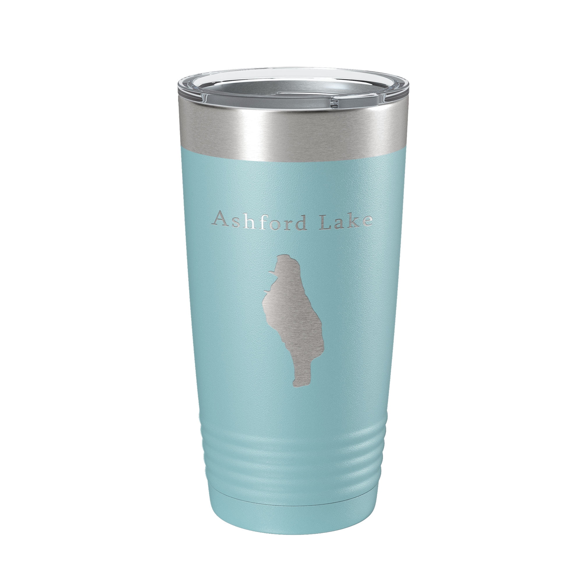 Ashford Lake Map Tumbler Travel Mug Insulated Laser Engraved Coffee Cup ...