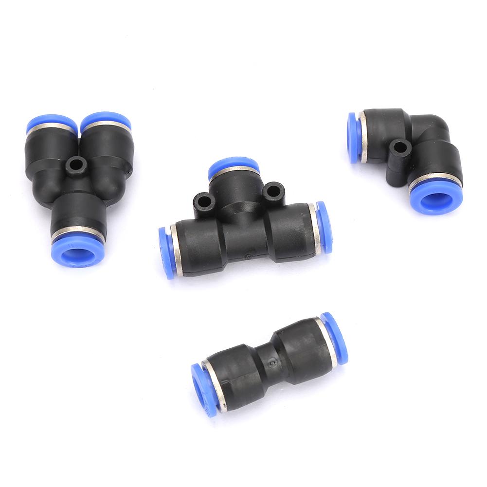 Fosa 40Pcs High Pressure PU8 PV8 PE8 PY8 Plastic Pneumatic Connector ...
