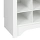 Prepac Entryway Modern 60" Shoe Cubby Console, White - Walmart.com