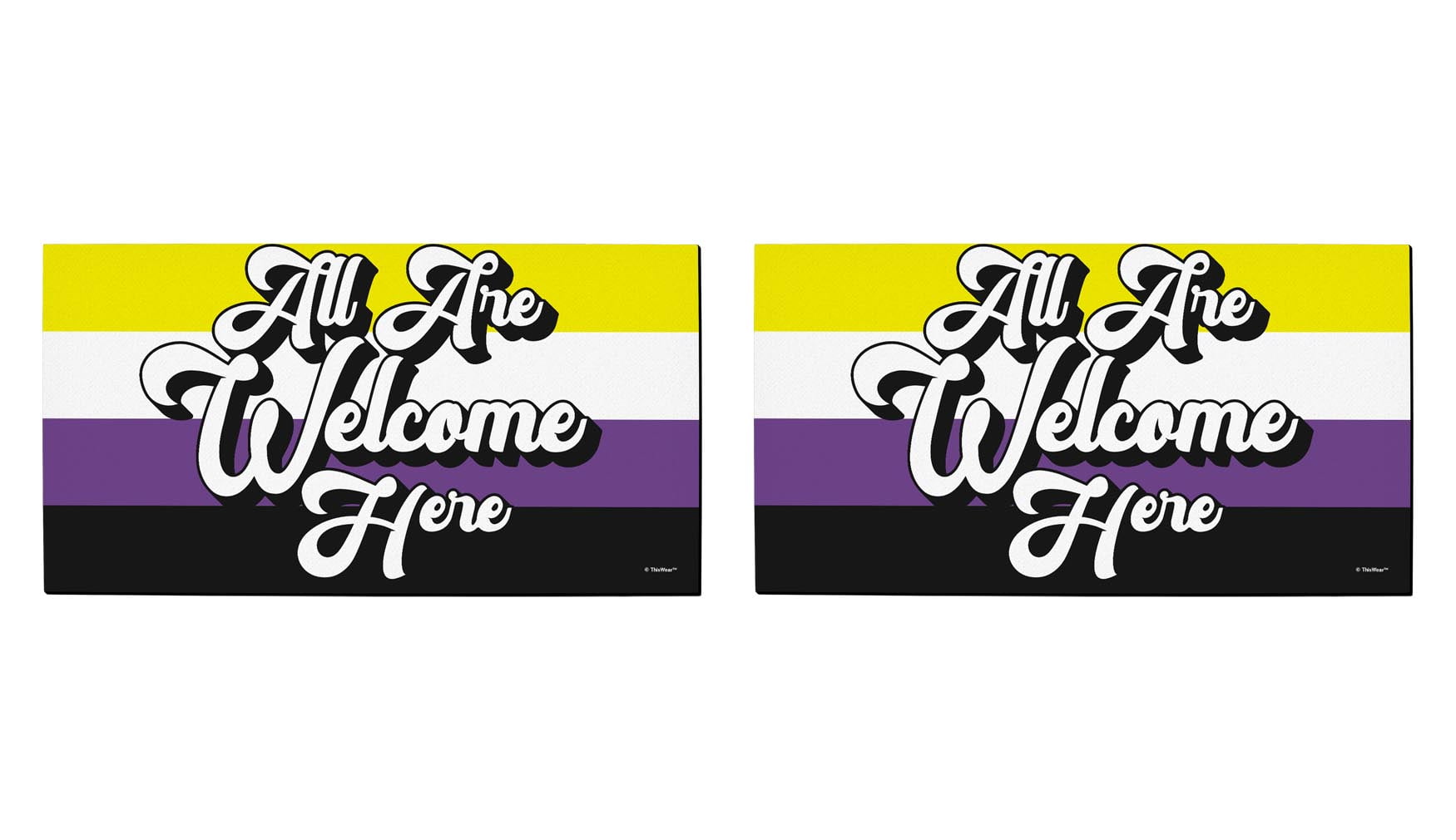 ThisWear Nonbinary Pride Flag Nonbinary Flag All Are Welcome Here ...