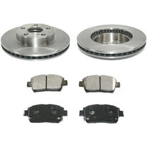 Parts Geek Front Ceramic Brake Pads & Rotor Kit for 2007-2008 Honda Fit ...
