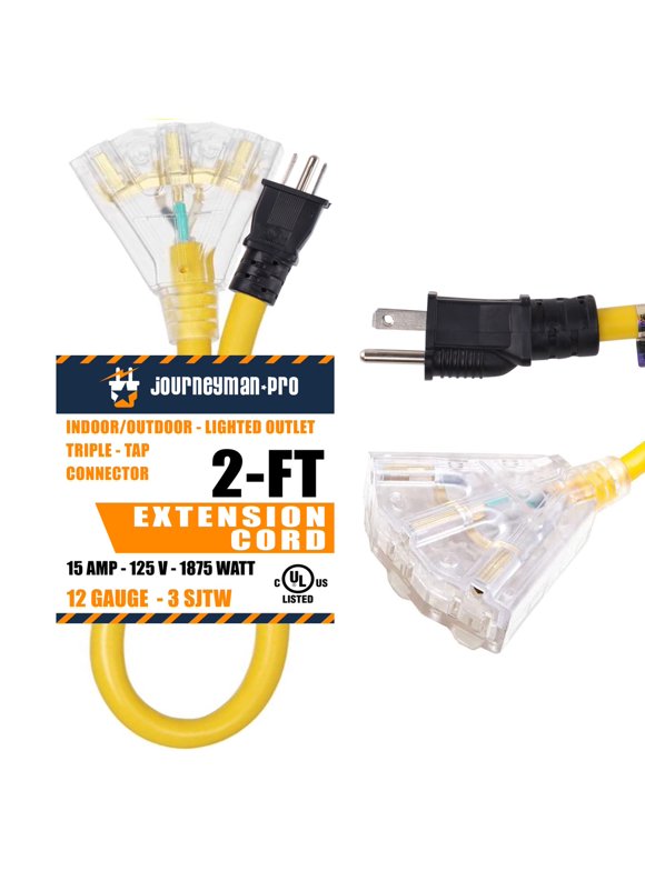 2 ft Extension Cords in Extension Cords by Length - Walmart.com