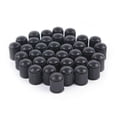 1000 Pcs Universal Black Plastic Car Motor Tire Valve Stem Caps Whit ...