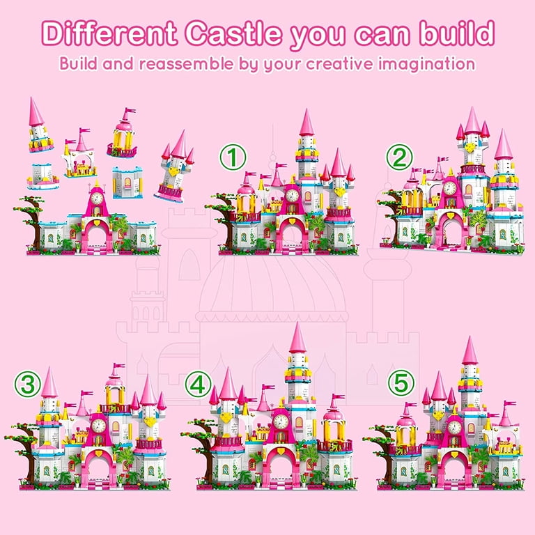 Pink Princess Castle Background