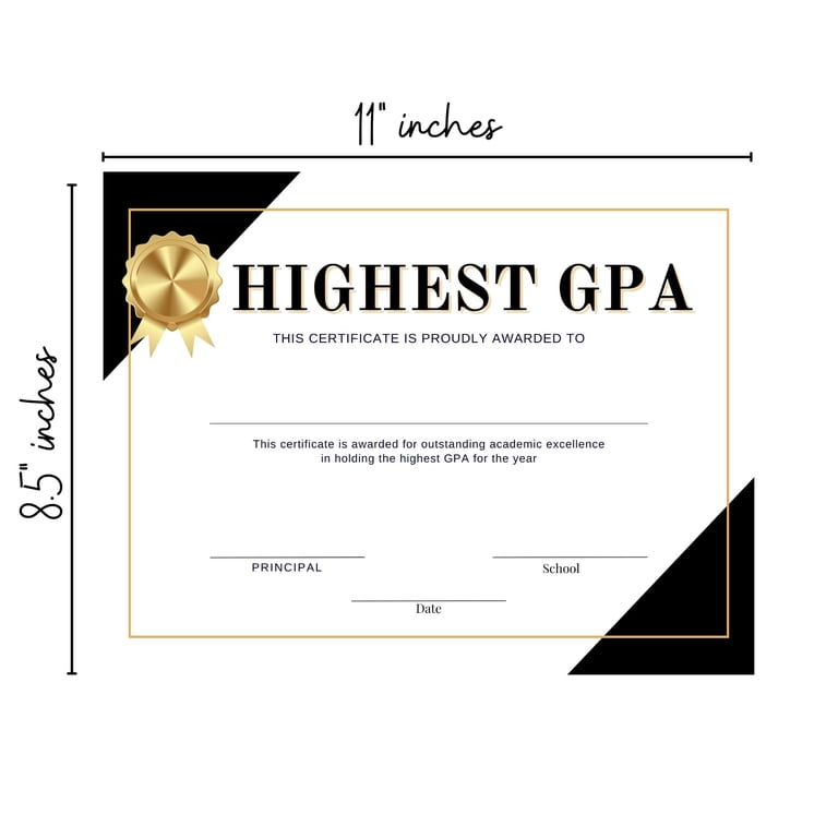 Valedictorian Award Certificate Template Certificate Templates
