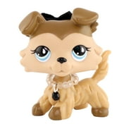 Littlest Pet Shop Rare Yellow Collie Dog Puppy Blue Eyes LPS Toy #1194 ...