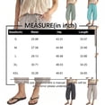 Cropped Linen Barrel Pants for Women Drawstring Wide Leg Cotton Capris ...