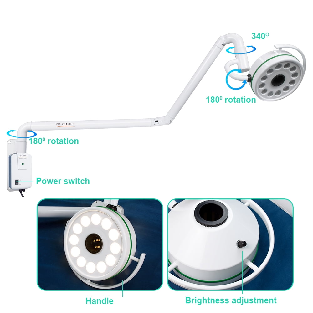 New Mounted Dental LED Shadowless Surgical Medical Examination Light ...