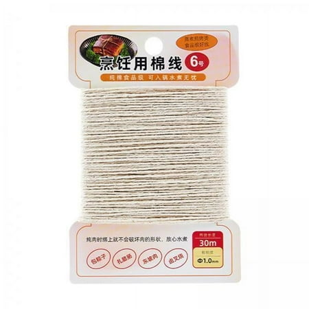 AMLESO 6X Cooking Twine 30M Cotton Cooking Meat Rope for Gift Wrapping ...