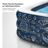 "Pool Sense Extra Large Family Rectangular Inflatable Above Ground ...