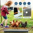 Chicken Feeding Trough 45 Inch, Heavy Duty Galvanized Steel Coop Feeder ...