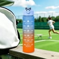 Luxcidy Gradient Water Bottle B, Flip Top Leakproof, Sports Cup, for ...