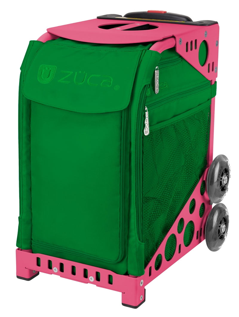 Zuca 18" Sport Bag - Emerald with 2 Small Utility Pouch (Pink Frame ...