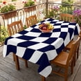 Abstract Illusion Aesthetic Grid Art Table Cloth 52x70in, Waterproof ...