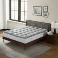 CirclesHome Full Size Futon Mattress Topper, Grey, Anti-Slip, Plush ...