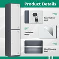 "MIIIKO Metal Locker for Dorm, Staff, 71"" High Steel Storage Cabinet ...