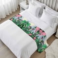 Bird Floral Bed Runner Queen Size Hummingbird Spring Decorative Green ...