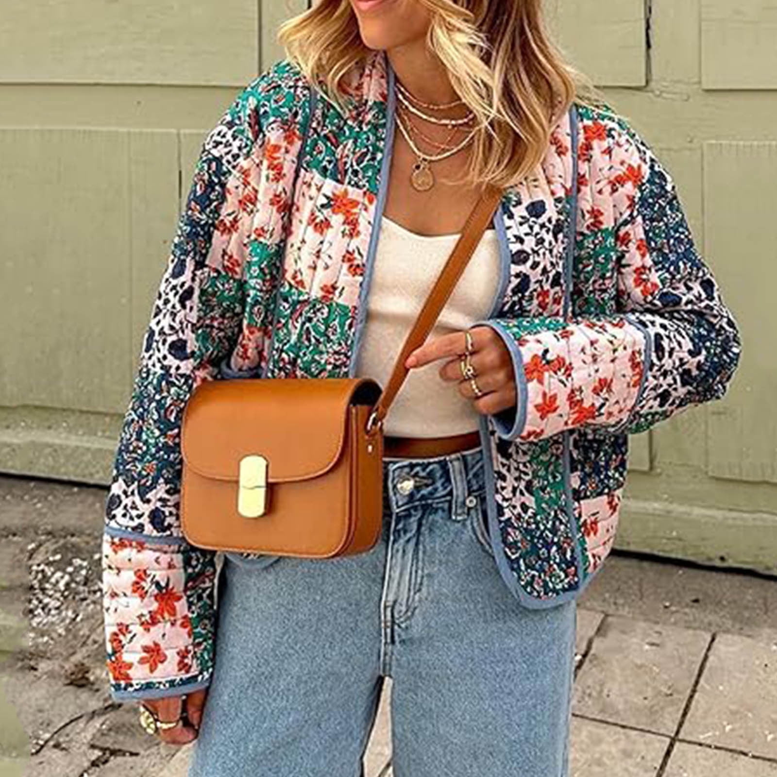 Click here for Summer Saving!eqwljwe Floral Top Women Cropped wom... prices