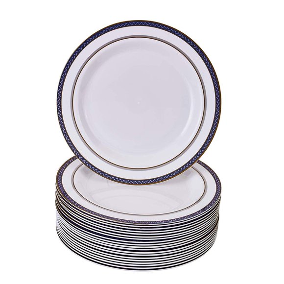 Royal Blue Plastic Plates