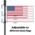 Black Flag Pole Kit by Pro Flagpole - 5 FT Metal Outdoor Flagpole for ...