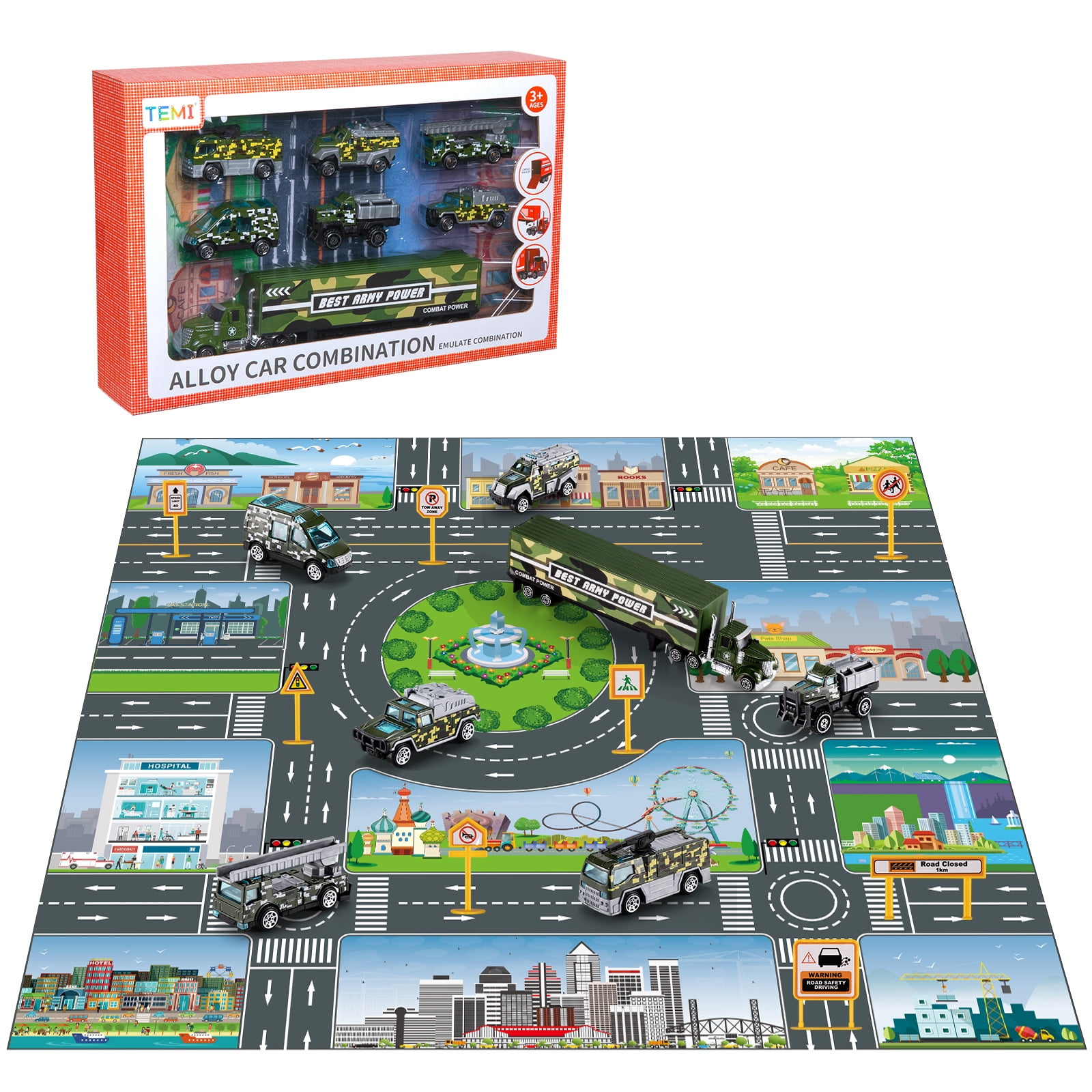 Click here for Grm Temi Diecast Toy Car 3 Engineering Tractor Pol... prices