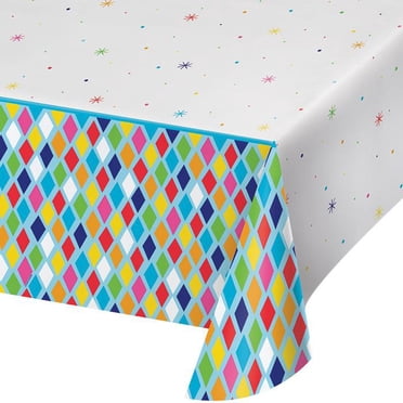 Birthday Kraft Plastic Tablecloth - Walmart.com