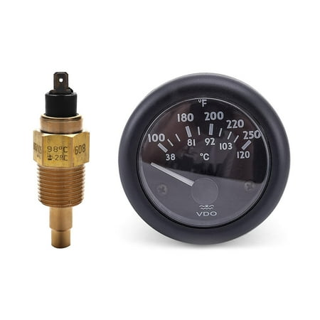 1 Pcs Vdo 1/2 Npt 21mm Thread Engine Oil Temperature Sensor & 1 Pcs Vdo ...