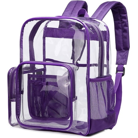 Clear Backpack, Heavy Duty Transparent Backpacks for Adults Large See ...