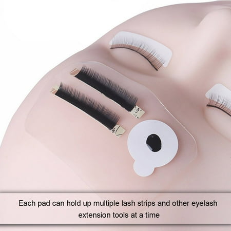 Silicone Eyelash Pad for Eyelash Extension Reusable Eye Lash Pad Easy ...