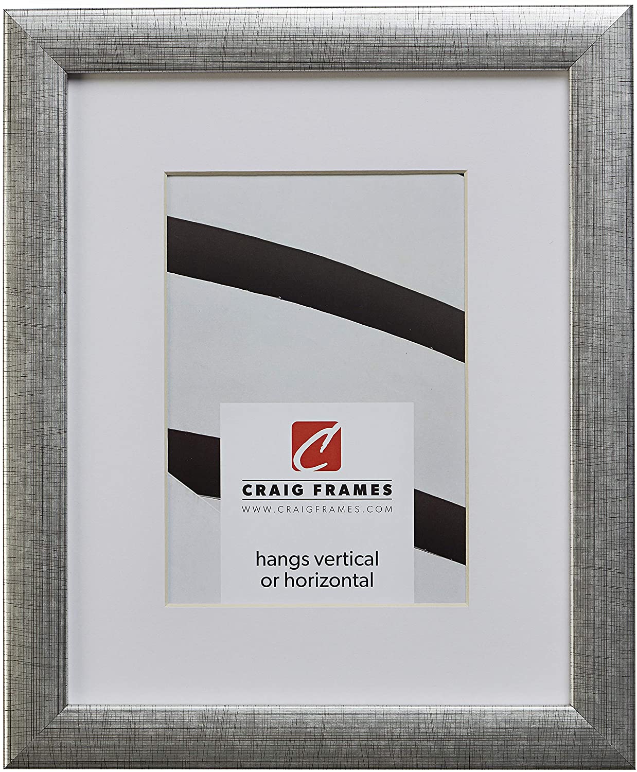 SHIYIBLD 23247944 20 X 26 Inch Scratched Silver Picture Frame Matted To shiyibld-23247944-20-x-26-inch-scratched-silver-picture-frame-matted-to