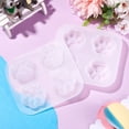 DIY Cat Paw Prints Fondant Molds Resin Casting Molds for UV Resin Epoxy ...
