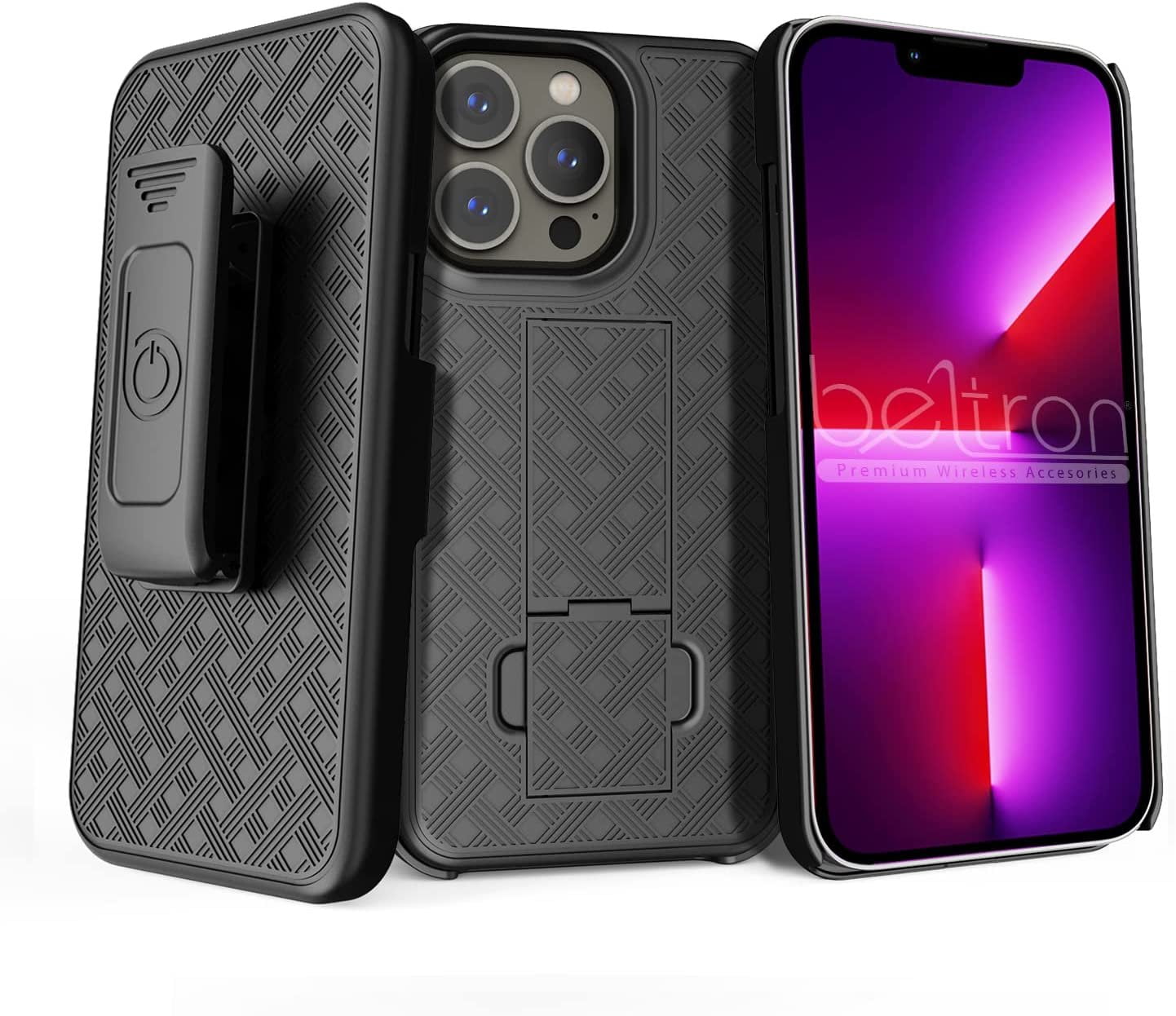 BELTRON Combo Case with Belt Clip for iPhone 13 Pro, Super Slim ...
