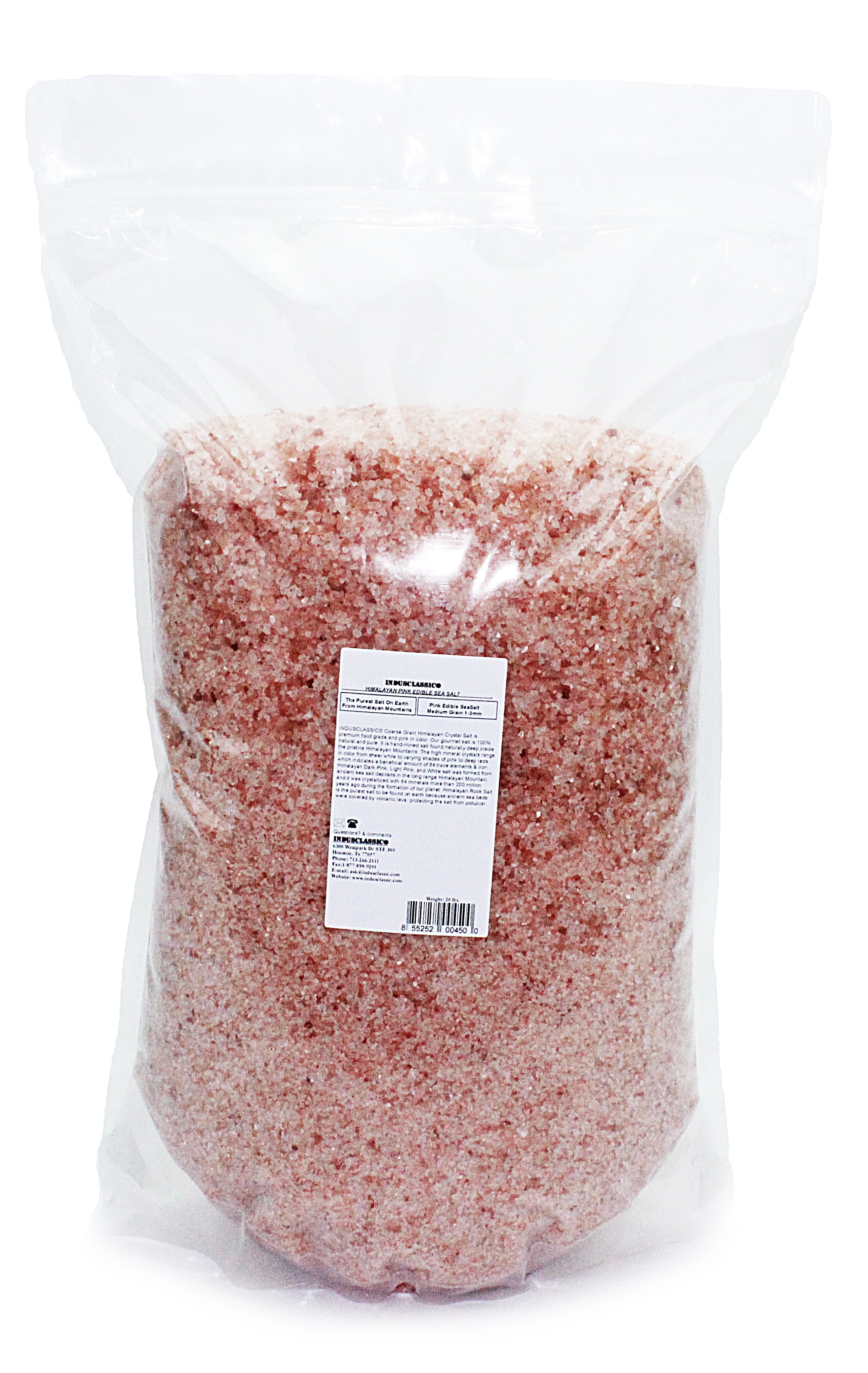 IndusClassic Bulk 20 lbs Kosher Pure Natural Halal Unprocessed ...