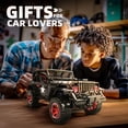 Joycrown 1:8 Scale Remote Control Off‑Road Jeep Building Block Set ...