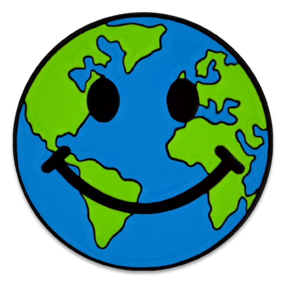 PinMart - PinMart's Earth Smiley Face Environmental Awareness Earth Day ...