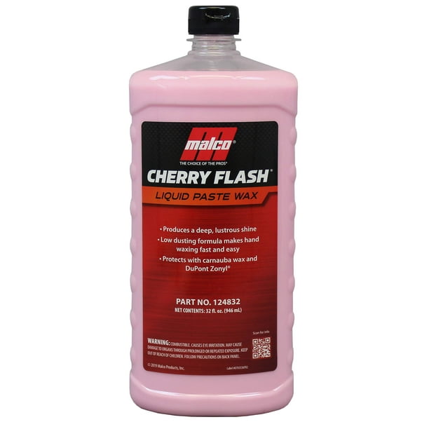 Cera en pasta líquida Malco Cherry Flash 946 ml para coches y barcos ...