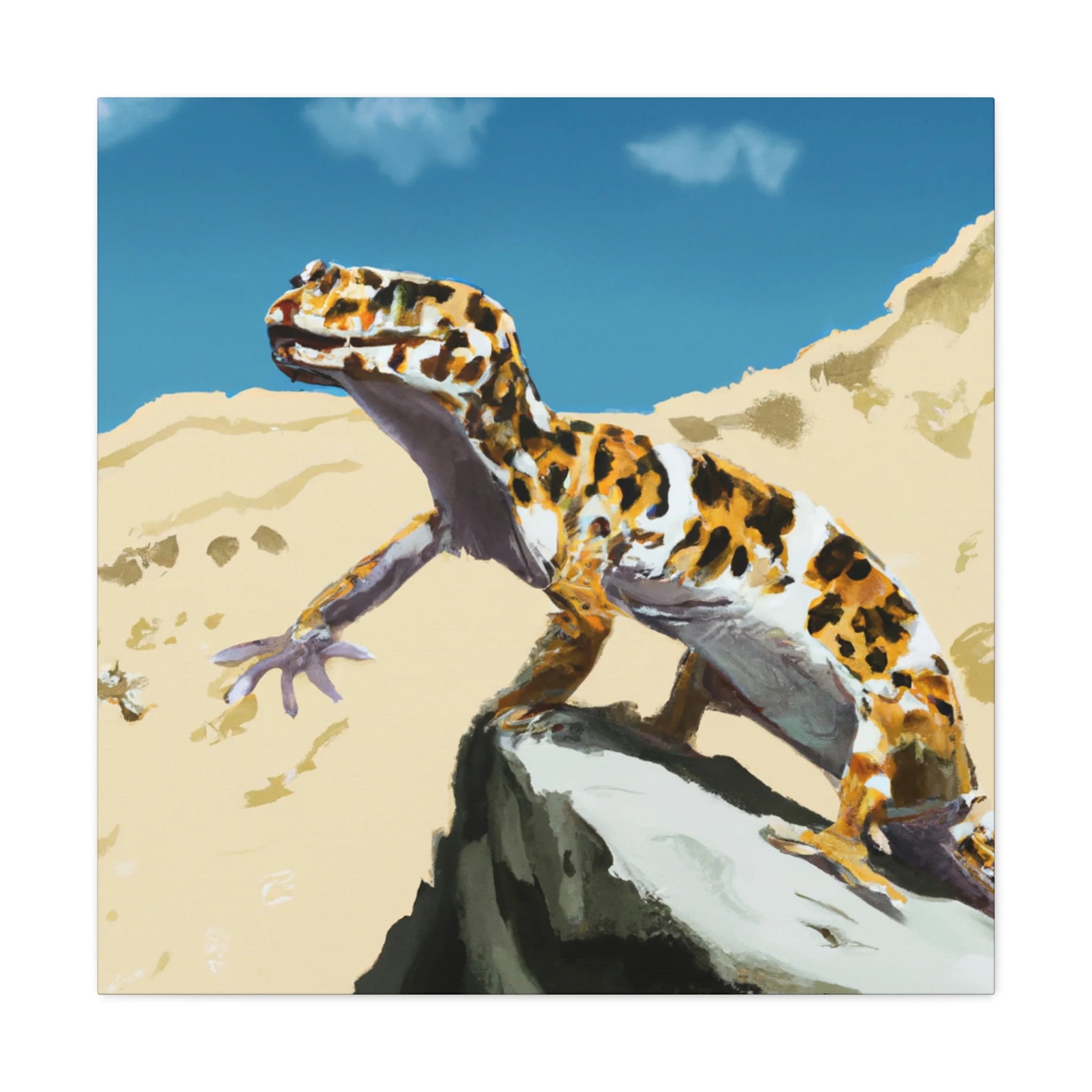 Leopard Gecko Elegance - Canvas - Walmart.com