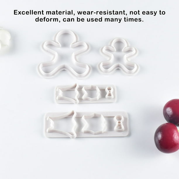 4 Pieces Biscuit Shape Die Mold Fondant Cake Biscuit Chocolate Cake ...