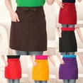 Various Colors Of Short Waist Bow Apron, Waiter Apron Kitchen, Kitchen ...