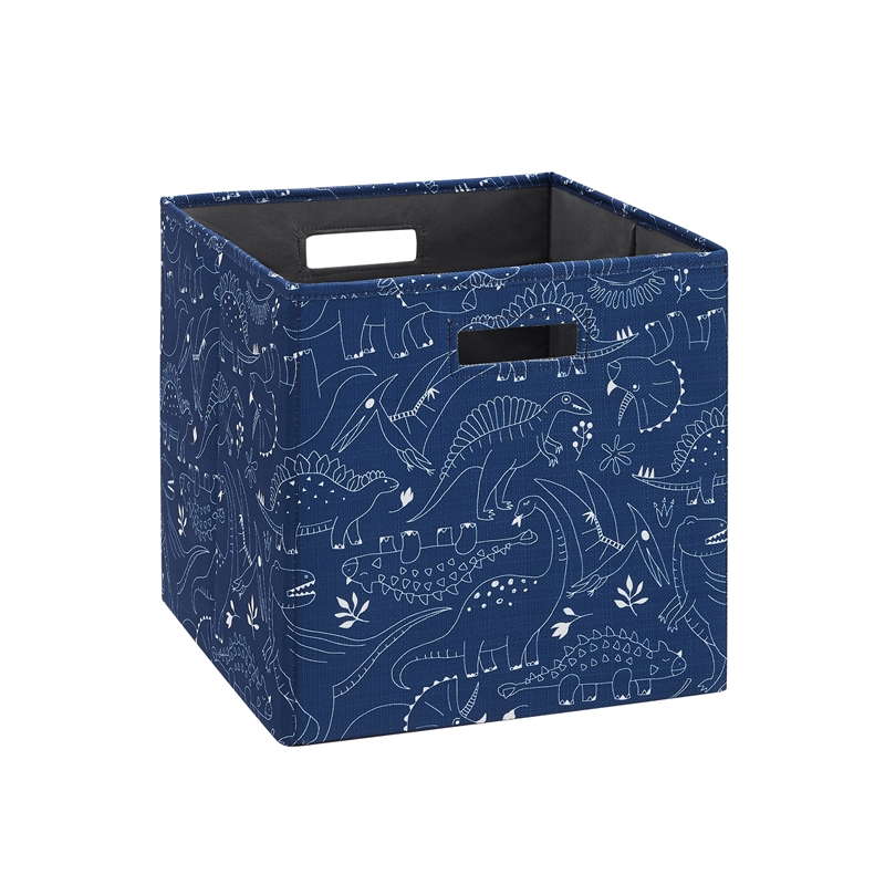 Linon Lane Two Pack Fabric Dinosaur Storage Bins in Blue - Walmart.com